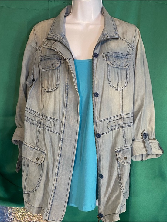 St. John's Bay | Jackets & Coats | St Johns Bay Light Blue Denim Jacket ...